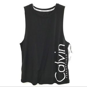 Calvin Klein | Tops | Calvin Klein Performance Boyfriend Logo Tank Top ...